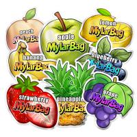 Quality Hot Sell Edible Shape Smell Proof Pouches Resealable Irregular Fruits Shape for sale