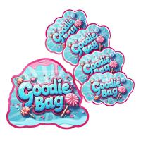 Quality Hot Sell Custom Printed Custom Logo in Stock Smell Proof Irregular Shape Die Cut for sale