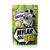 Quality Best Selling Holographic Custom Mylar Bag Custom Size 3.5g 7g 14g 28g 35g for sale