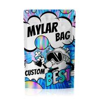 Quality Hot Sell Adequate Stock Stand up Pouches Holographic Ziplock Bag Smell Proof for sale