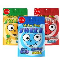Quality Flash Deal Customizable Colors Candy Gift Bags Childproof Gummy Candy Zipper Bag for sale