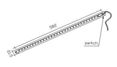 Cina Indice di riproduzione del colore Ra 80 Grigio chiaro Alluminio LED a striscia intagliata Luce con interruttore tattile in vendita