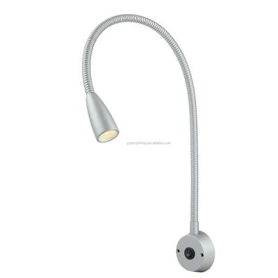 Cina Classificazione IP 23 Colletto di gallina Parete montato LED Testa letto Leggere luce ombra trasparente in vendita