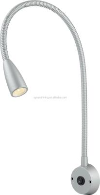 Cina Classificazione IP 23 Colletto di gallina Parete montato LED Testa letto Leggere luce ombra trasparente in vendita