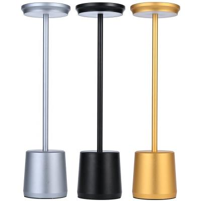 China Hotel Room Restaurant LED Table Desk Lamp with Touch Control and USB Charging Port for sale