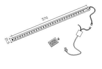 China Smart 2835 LED-strookachtergrondverlichting voor TV RESSESSED IN High CRI Ra 80 Touch Switch Te koop