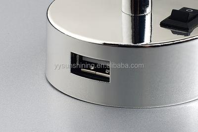 China 3W LED RV Interior Reading Light with USB Charging Sockets and Wall Bracket Mounting for sale