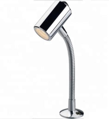 China Slaapkamer Bedside Desk Lamp Verstelbare sieraden Led Schap Spotlight met ON/OFF Schakelaar Te koop
