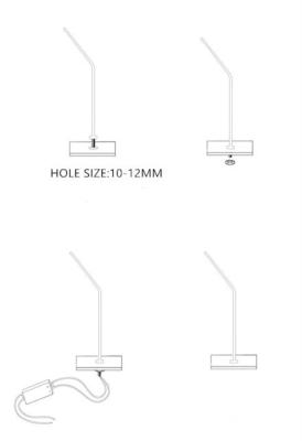 Cina 300lm Modern Jewelry Cabinet Display Lamp 3w Black LED Mini Spot Lamp con pulsante di accensione in vendita
