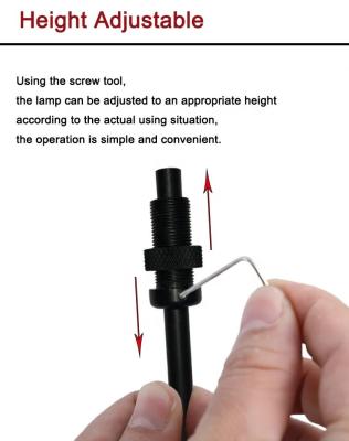 Cina 300lm Modern Jewelry Cabinet Display Lamp 3w Black LED Mini Spot Lamp con pulsante di accensione in vendita