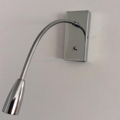 China Hotel Bedside Wall Mounted Reading Lamp with Gooseneck and 20000 Working Hours for sale