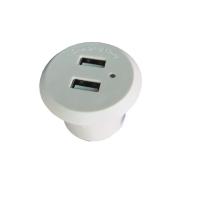 China 1 Outlets Embedded Circular USB Socket for Household Appliance Charging Customization for sale