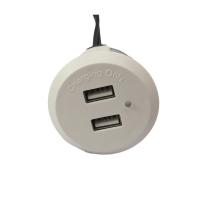 China 1 Outlets Embedded Circular USB Socket for Household Appliance Charging Customization for sale