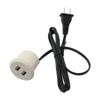 China 1 Outlets Embedded Circular USB Socket for Household Appliance Charging Customization for sale