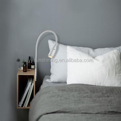 China 30000 uur levensduur Aluminium LED leeslamp voor bed met gooseneck en elegant ontwerp Te koop