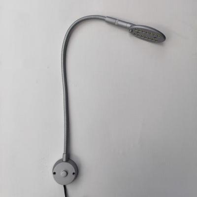 Cina 1W Flessibile Colletto di gallina Lampada elettrica a montaggio a parete a testa con interruttore di accensione in vendita