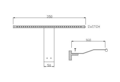Cina COOL WHITE LED Cabinet Light ON/OFF SCHIUFF per il bar dei mobili a forma di T in vendita