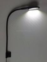 China Multi-Mounted Adjustable LED Bed Reading Light with Touch Switch and Gooseneck Mount for sale