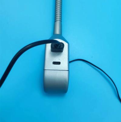 Cina USB tipo C LED luce da lettura a bordo letto con collo d'oca flessibile e caricabatterie veloce 12V in vendita