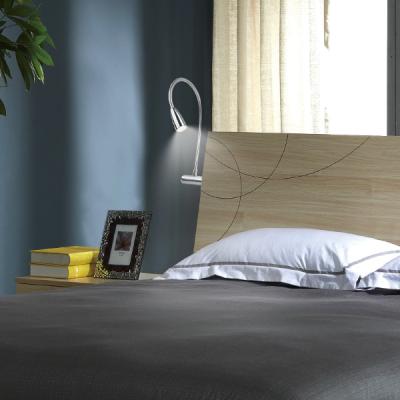 China Flexible Gooseneck Bedside LED Leeslamp en Wandlamp Tafellamp Makkelijk te monteren Te koop