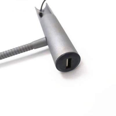 Cina Luce da lettura regolabile e lampada da letto da ricarica USB per accessori elettronici per mobili in vendita