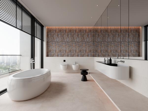 Quality Stain-Resistant Porcelain Tile with P3 Slip Resistance and Less than 0.05% Water Absorption in 600x600/600x1200mm Size for sale