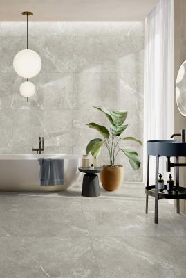 China P4 Wet Grip Light Grey Fine Granule Stone Tile for High-Traffic Zones for sale