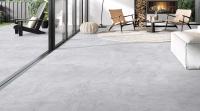 Quality 600x1200mm Contemporary Light Grey 3D Velvet Project Floor Tile for sale