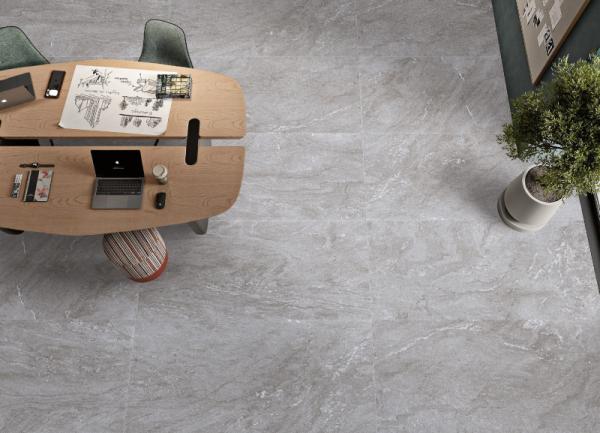 Quality CHAOS Series Medium Grey Tile | P3 Rated Safety | Vitrified Standard Body for sale