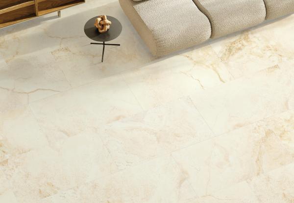 Quality Stain-Resistant Warm Beige Antique Velvet Texture Floor and Wall Tile for sale