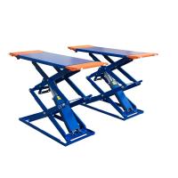 Quality Small Ultra Thin Scissor Type Hydraulic Car Lift with 3.5 Ton Capacity 74in Lift for sale