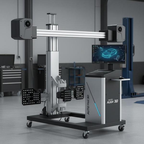 Quality Robust Construction 3D Wheel Alignment Machine Wheel Aligner With 8 Beam CCD for sale