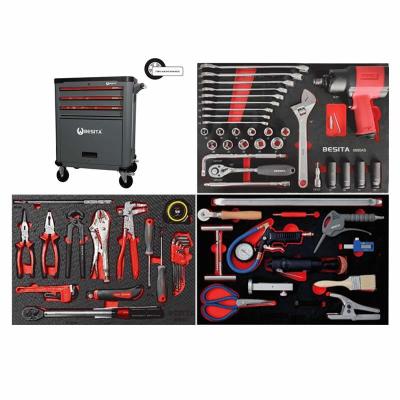 China 66 Piece Tire Maintenance Tool Solution Electric Car Repair Tool Set OEM for sale
