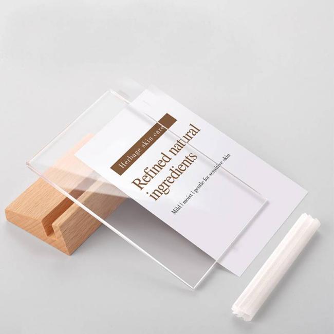 Acrylic Photo Frame With Wood Stand