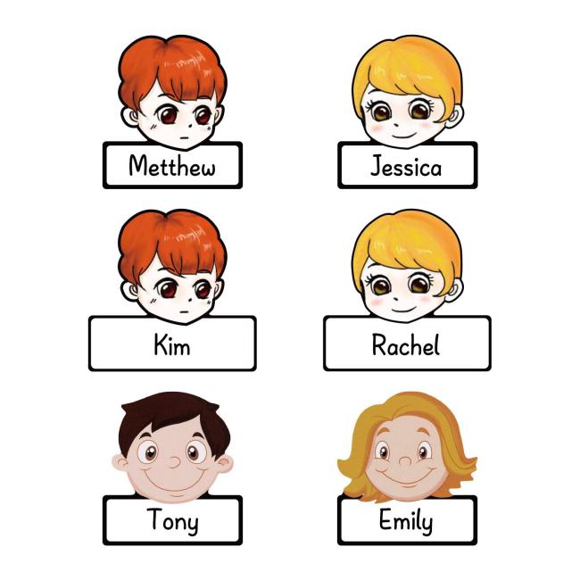 Removable Dry Erase Name Tag