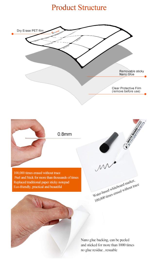 Cute Design Dry Erase Weekly Monthly Planner