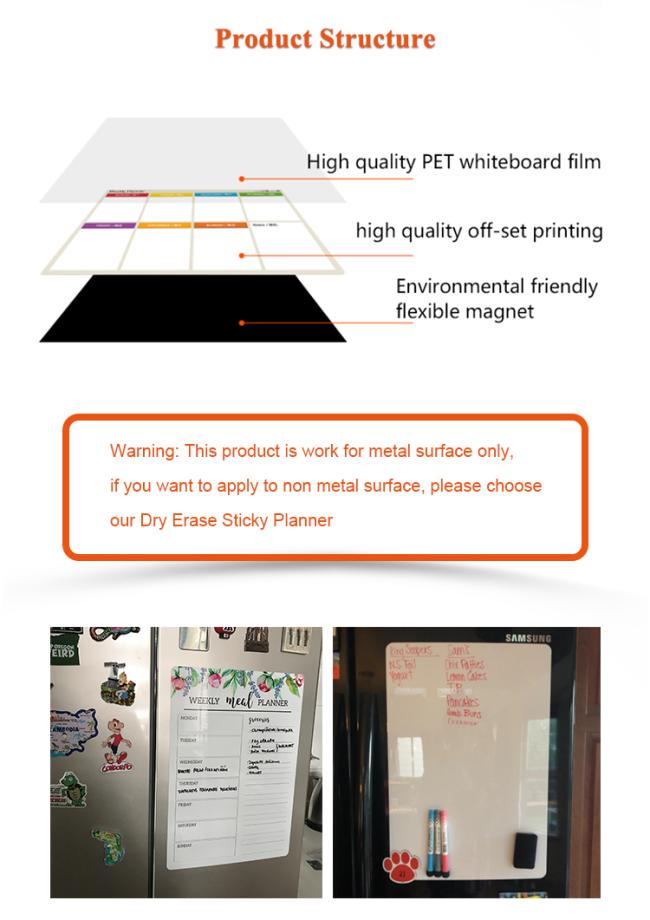 magnetic weekly planner for fridge