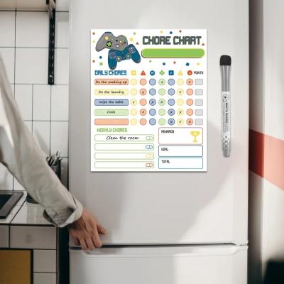 Cina Riescrivibile Magnetico Pianificatore di telaio frigorifero Magnetico Cancellare Calendario Magnetico Sticker frigorifero in vendita
