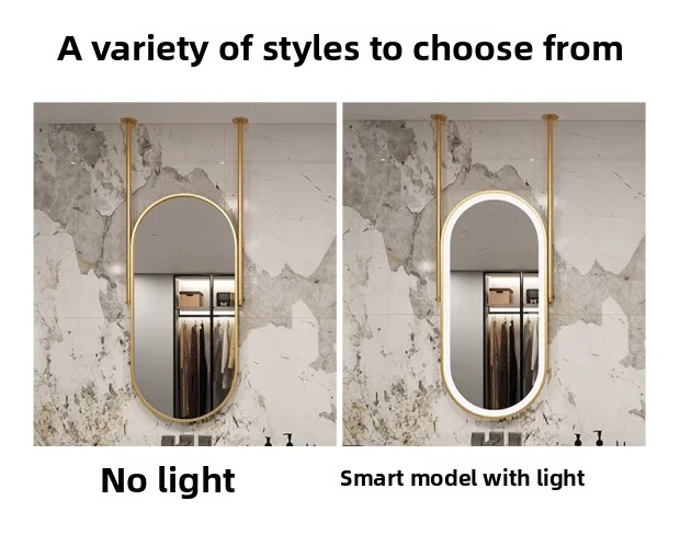 Hotel-Grade Oval Double Rod Suspended Stainless Steel Frame Bathroom ...