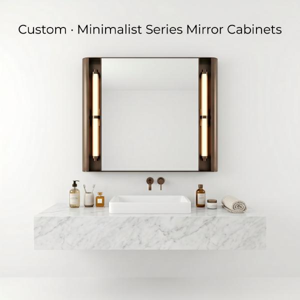 Quality Kingstin Luxury Smart Mirror with Vintage Tube Lighting, Custom Anti-Fog & Multi-functional Digital Display for sale