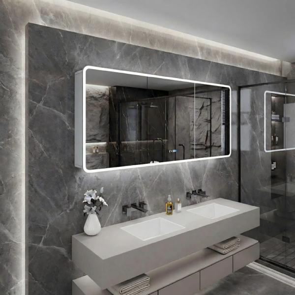 Quality Kingstin LED Mirror Cabinet,Mirror with Defogger & Memory Function, Built-in for sale