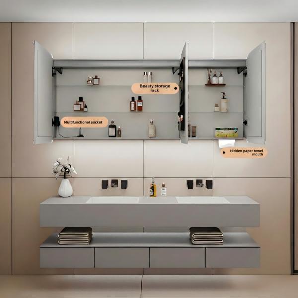 Quality Kingstin LED Mirror Cabinet,Mirror with Defogger & Memory Function, Built-in for sale