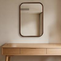 Quality Kingstin Vintage Solid Wood Framed Bathroom Mirror Bathroom Mirror for Wabi-Sabi for sale