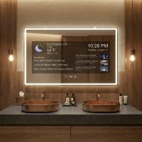 Quality Kingstin Frameless Android Smart Mirror LED Bathroom Vanity Mirror with Touch for sale