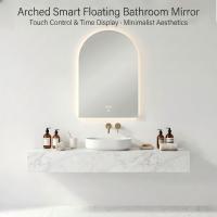Quality Kingstin Arched LED Bathroom Mirror Frameless Smart Wall Mirror with 3 Colors, for sale