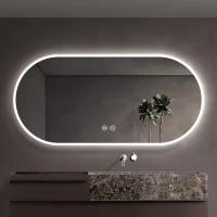 Quality Luxury LED Anti-Fog Vertical Wall Mount Design Touch Switch Rectangle for Hotels for sale