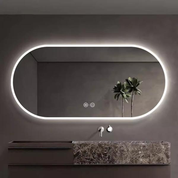 Quality Luxury LED Anti-Fog Vertical Wall Mount Design Touch Switch Rectangle for Hotels Apartments Villas Elegant Modern Style Hot for sale