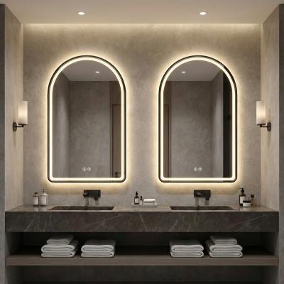 Smart Touch Modern Fogless Anti Fog Framed White Lighted Illuminated ...