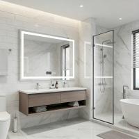 Quality Modern LED Smart Bathroom Mirror - Anti-fog Function and Time Display, Suitable for sale