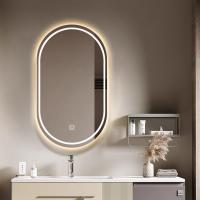 Quality Kingstin Premium Oval LED Vanity Mirror | Custom Metal Frame Smart Bathroom for sale